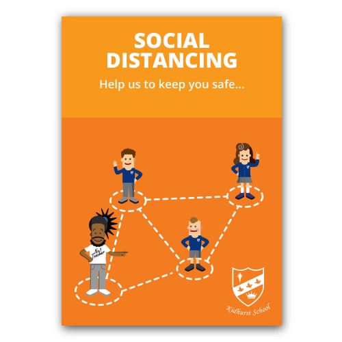Social Distancing Polyprop Posters - A3 | Hotline